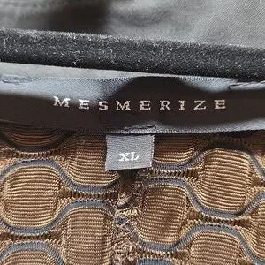 Mesmerize | Tops | Mesmerize Vintage Y2k Lace Up Blouse Brown Sexy ...